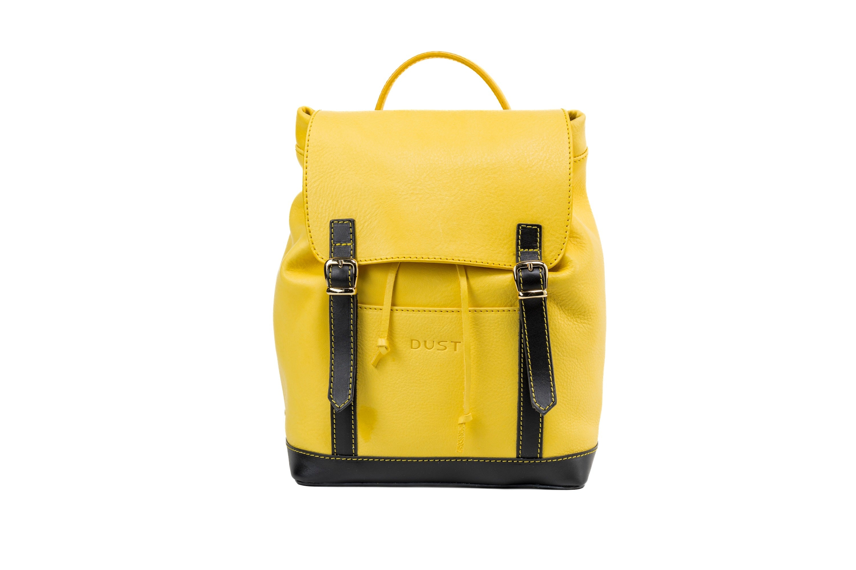 Leather Backpack Laurel Canyon Collection Yellow – IVALO.COM